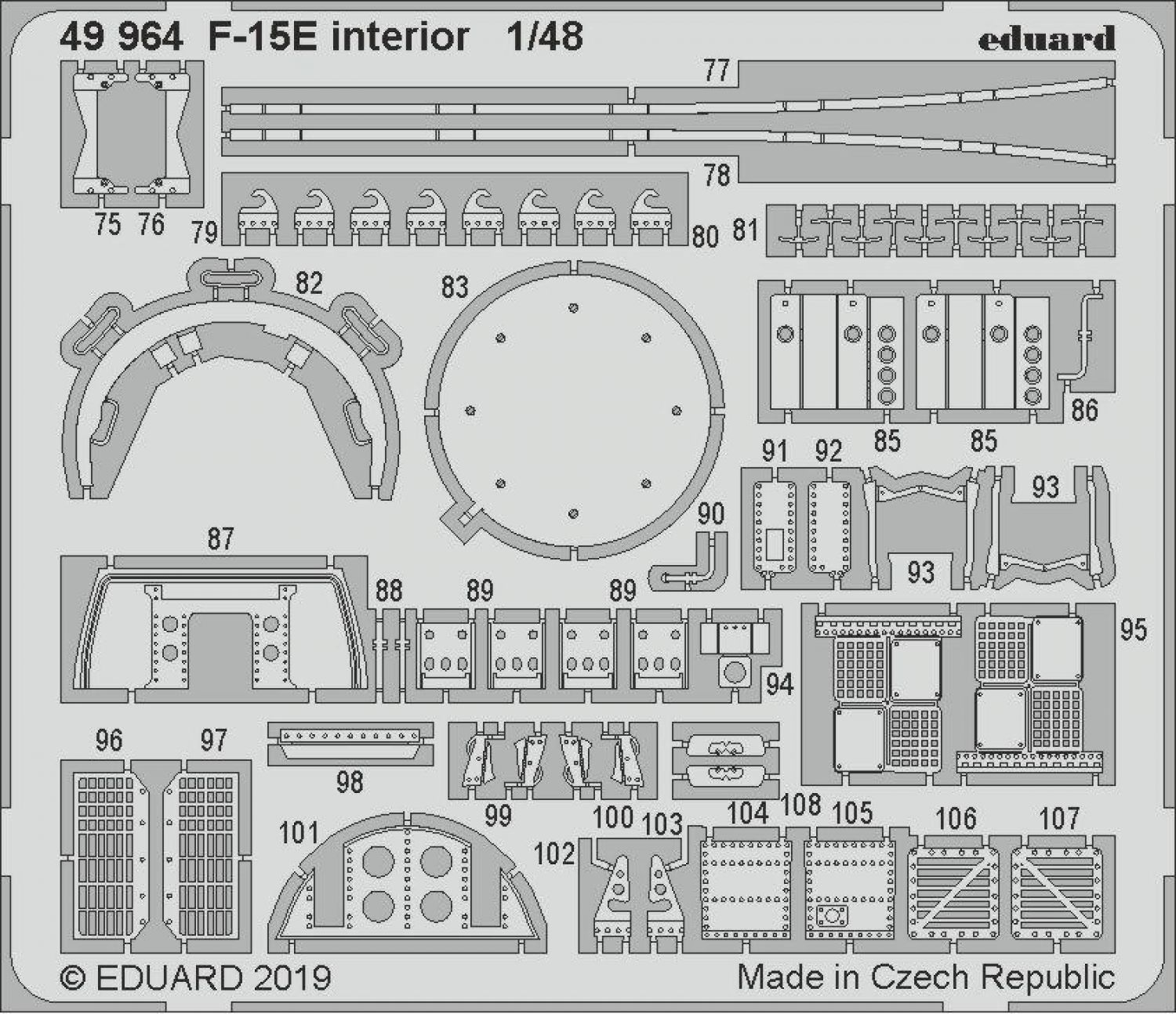 F-15E interior 1/48 | Special Hobby - výrobce slepovacích modelů