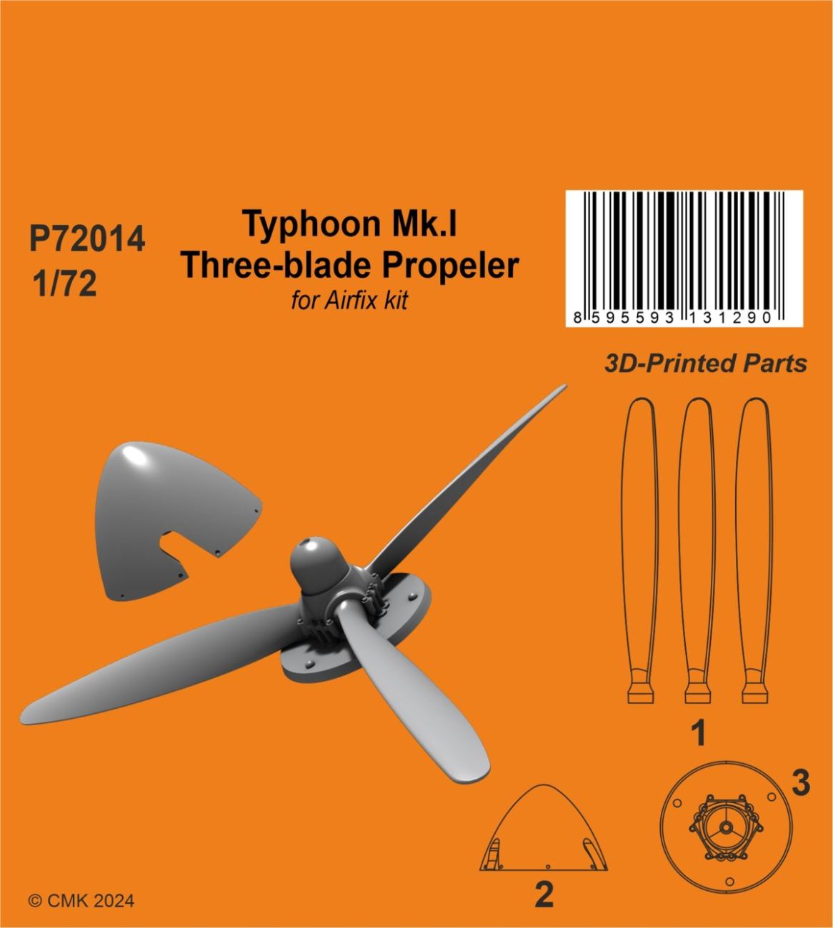 1:72 Typhoon Mk.I Three-blade Propeler