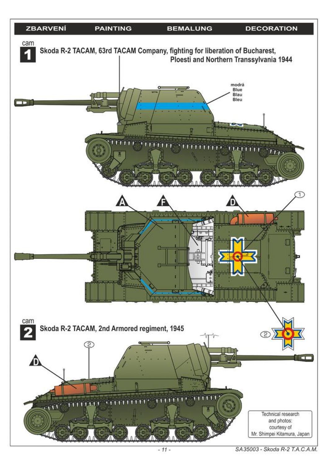 R-2 TACAM 1/35 | Special Hobby - výrobce slepovacích modelů