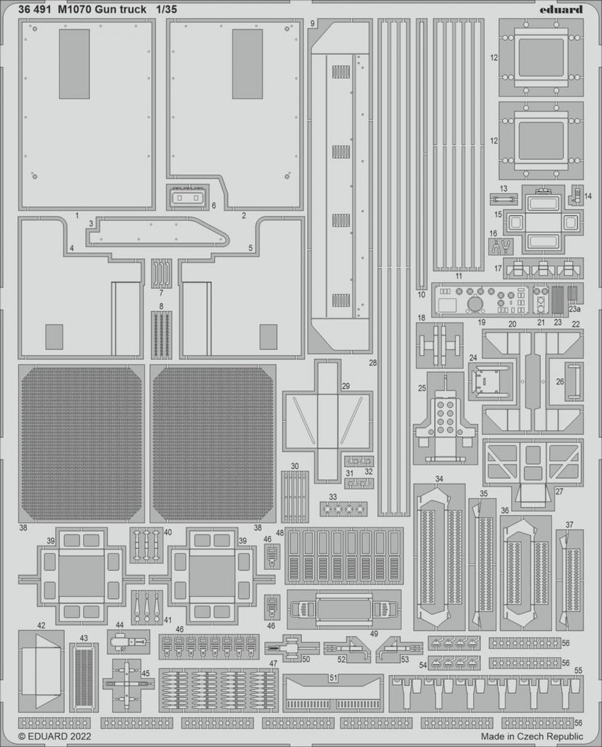 M1070 Gun truck 1/35 | Special Hobby - výrobce slepovacích modelů