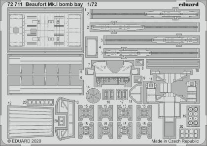 Beaufort Mk.I bomb bay 1/72 | Special Hobby - výrobce slepovacích modelů