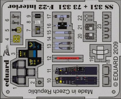 F-22 interior S.A. | Special Hobby - výrobce slepovacích modelů