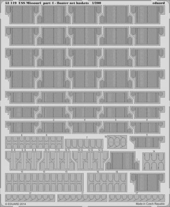 USS Missouri part 4 - floater net baskets 1/200 | Special Hobby ...