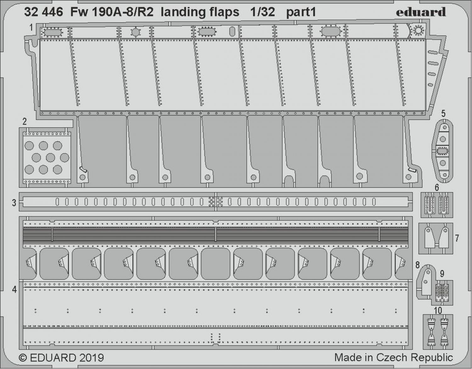 Fw 190A-8/R2 landing flaps 1/32 | Special Hobby - výrobce slepovacích ...
