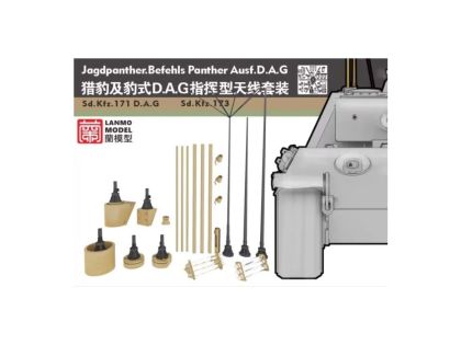 1:35 Jagdpanther. Befehls Panther Ausf.D.A.G. antenna kit | MN-Modelar.cz