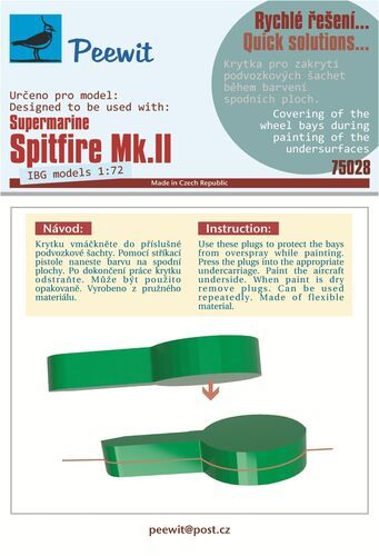 1:72 Supermarine Spitfire Mk II - Undercarriage Bay Paint Covering (for ...