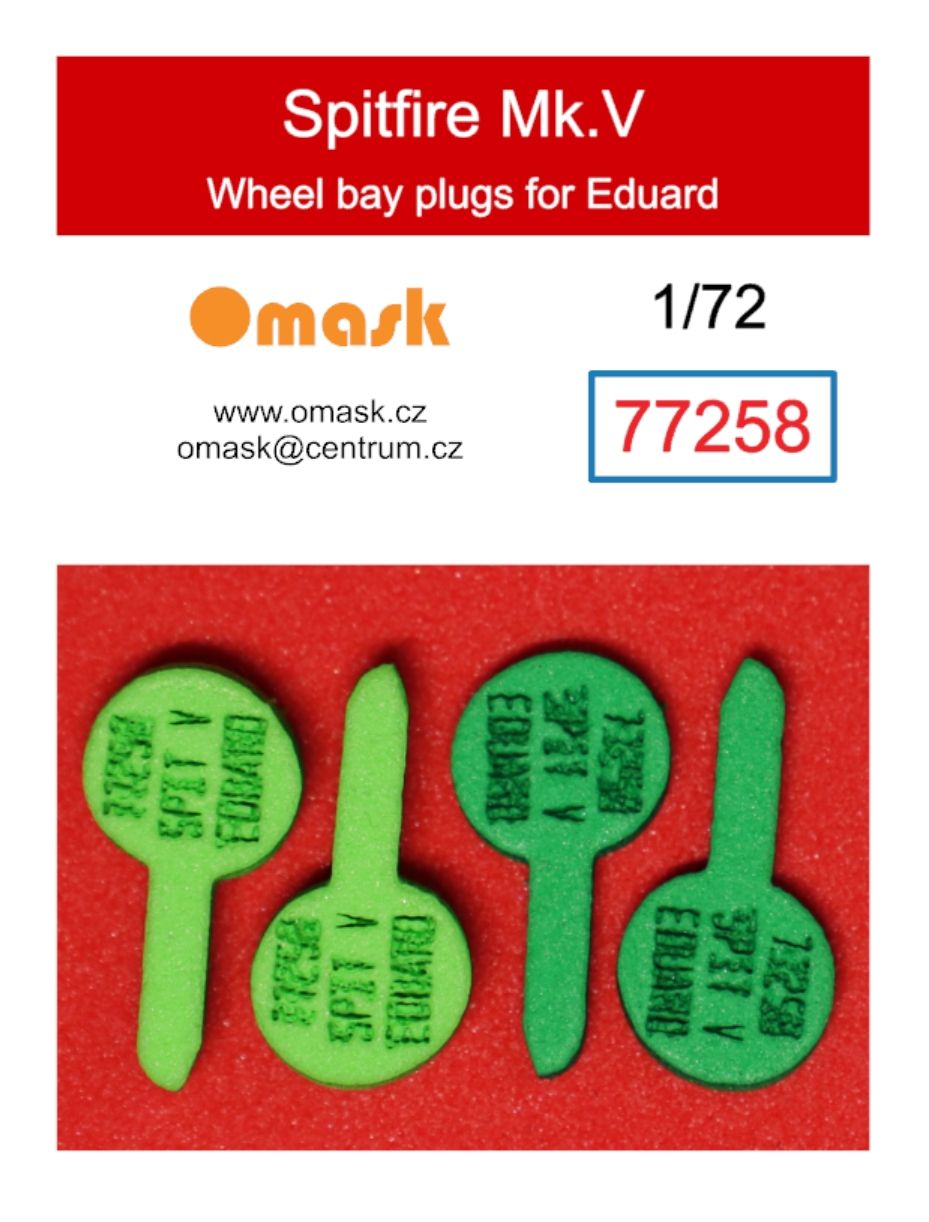 1:72 Spitfire Mk.V wheel bay plugs (for Eduard) | MN-Modelar.cz