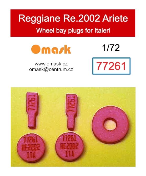 1:72 Reggiane Re.2002 Ariete wheel bay plugs (for Italeri) | MN-Modelar.cz