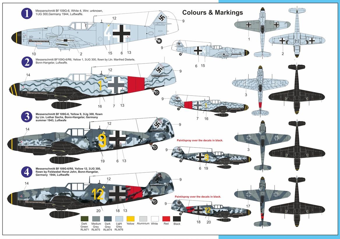 1:72 Bf 109G-6 JG.300 | MN-Modelar.cz