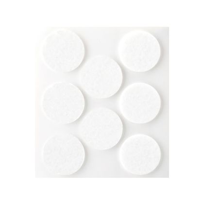 Filcový kluzák kulatý - průměr Ø27 - bílá | Barvissimo.cz